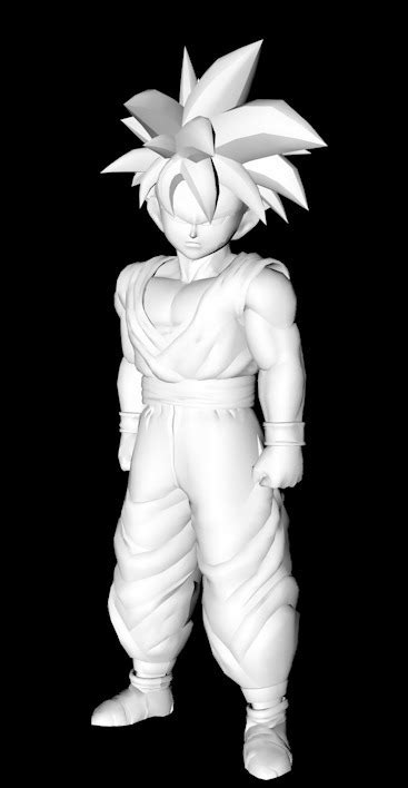Free 3d File Teen Gohan Ssj Ssj2 Fixed ・model To Download And 3d Print・cults