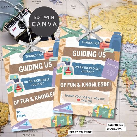 Travel Themed Teacher Appreciation Week Instant Download Printable Appreciation Week Of Events