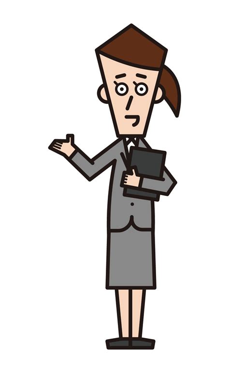 가이드의 일러스트 여성 무료 일러스트 소재집 Kukukeke