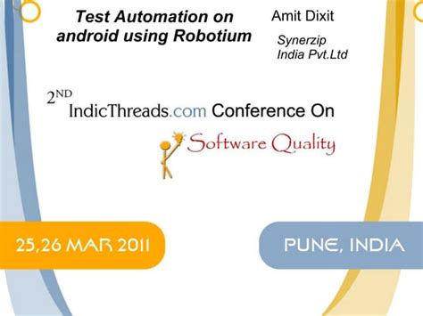 Test Automation On Android Platform Using Robotium Ppt Operating Systems Computer Software