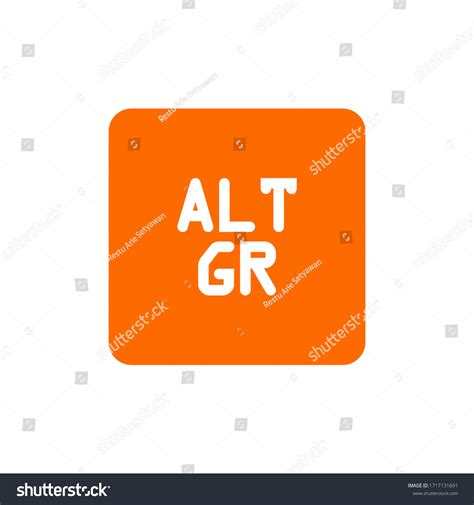 Illustration Vector Graphic Alt Gr Button Stock Vector Royalty Free 1717131691 Shutterstock