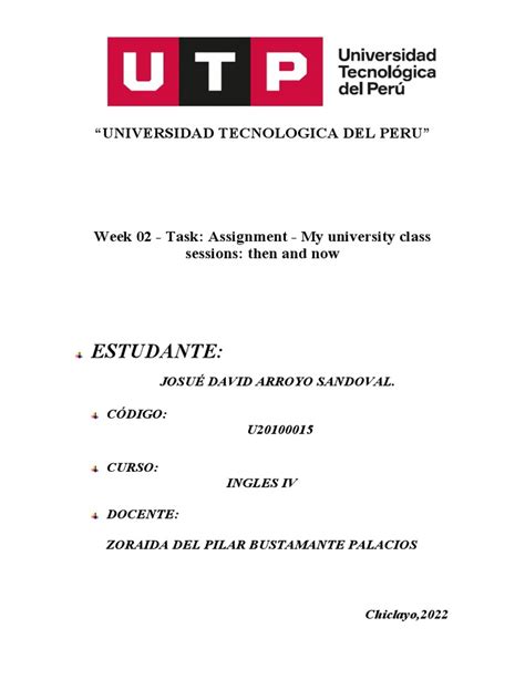 My University Class Sessions Then And Now Pdf