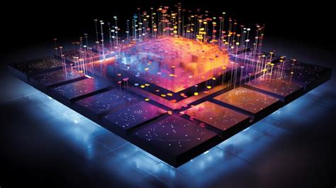 Premium Ai Image Futuristic Quantum Computing Realm Processes Complex