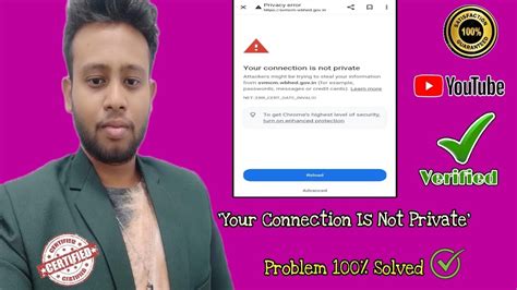 Your Connection Is Not Private Problem Solved Only Authentic Video On YouTube YouTube