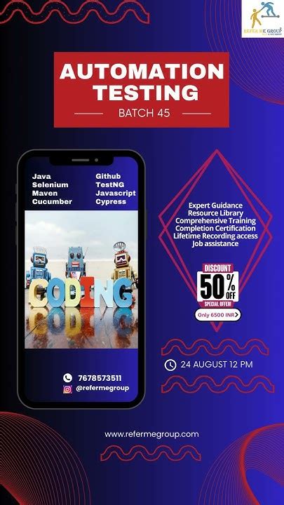 🚀master Automation Testing With Java Selenium Testng And More Refermegroup Shorts Job