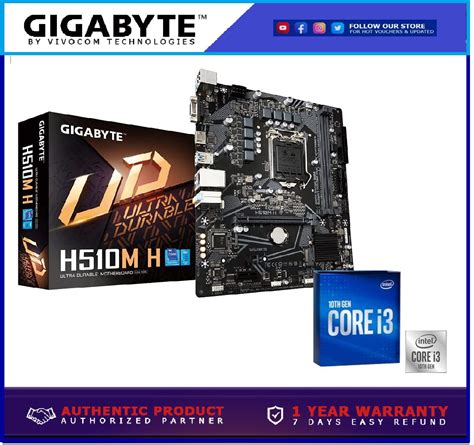 Gigabyte H510m H Bundle Intel Core I3 10100 Processor Lazada Ph