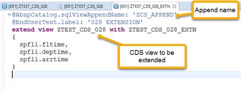 Extend CDS View SAPCODES