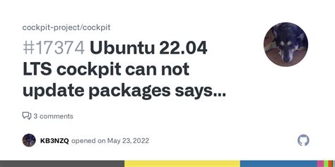 Ubuntu 22 04 Lts Cockpit Can Not Update Packages Says System Is Off Line · Issue 17374