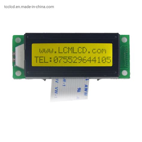 Small Character LCD Screen Stn Yellow Green X Monochrome Display Screen Monochrome
