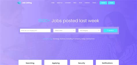 Joblisting Free Angular 17 Corporate Website Template For Job Board
