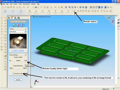 How Do I Print A Render In Solid Works In A High Quality Grabcad