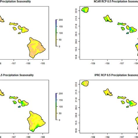 Example Bioclimatic Variable The A Baseline And The Projections By B Download Scientific