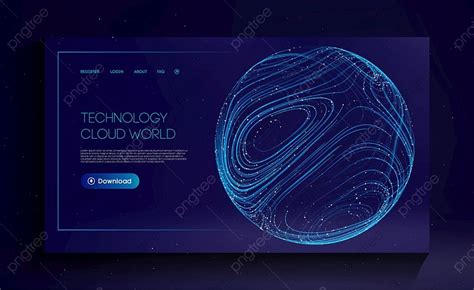 Technology Cloud World Data Network Template Download On Pngtree