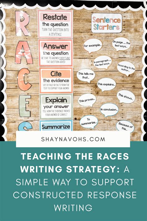 Teaching The Races Writing Strategy A Simple Way To Support