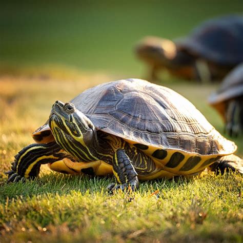 Turtle Scient Class Testudines Reptile Animal Ai Generated Stock