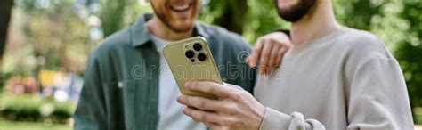 A Bearded Gay Couple Enjoys A Stock Photo Image Of Happy Laugh