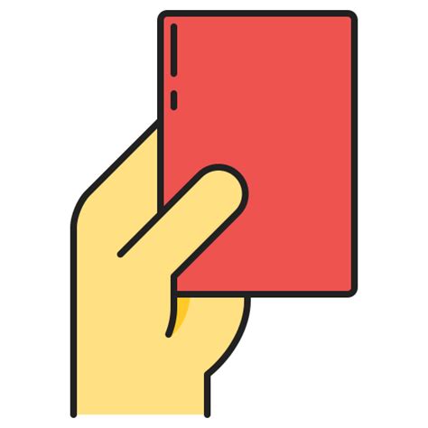 red card generic outline color icon