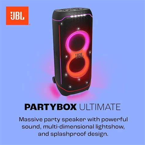 Jbl Party Box Ultimate Bocina Bluetooth W Color Negro Espect Culo De Luces Pacifiko Guatemala