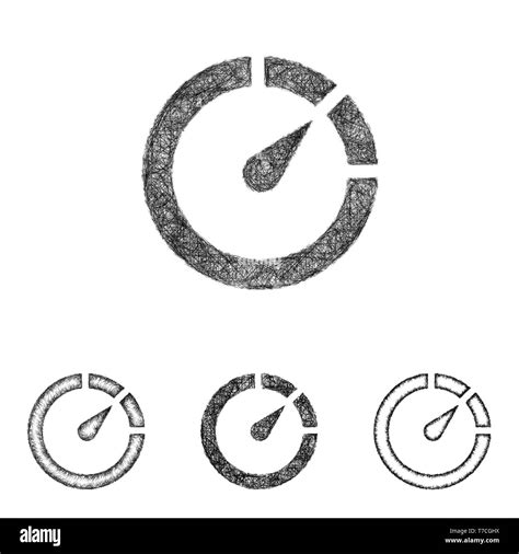 Chronometer Icon Set Sketch Line Art Stock Vector Image And Art Alamy