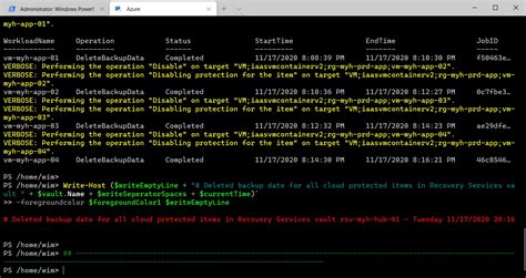 Azure Backup Delete A Recovery Services Vault And All Cloud Backup Items With Azure Powershell