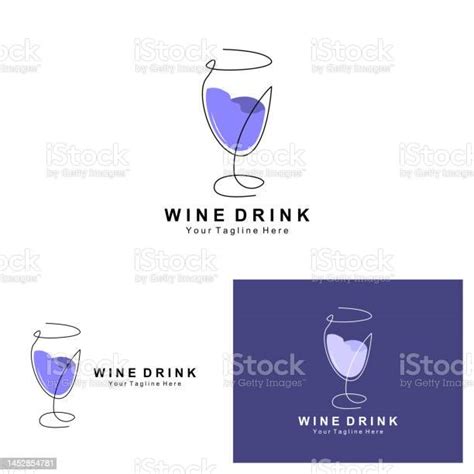 음료 와인 로고 디자인 유리 일러스트 레이 션 알코올 음료 병 회사 제품 벡터 와인에 대한 스톡 벡터 아트 및 기타 이미지 와인 로고 파티 Istock
