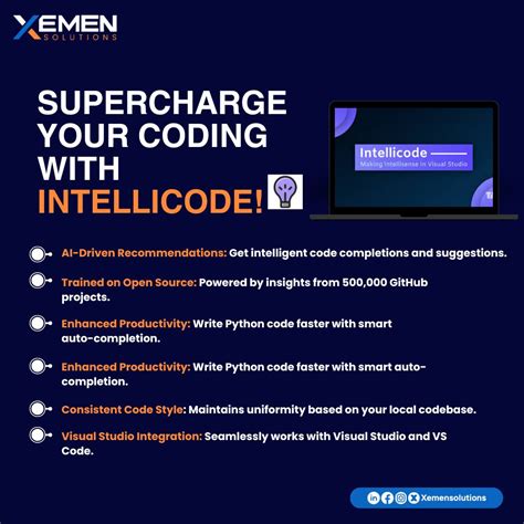 Xemensolutions On Linkedin Intellicode Pythondevelopment Aiincoding