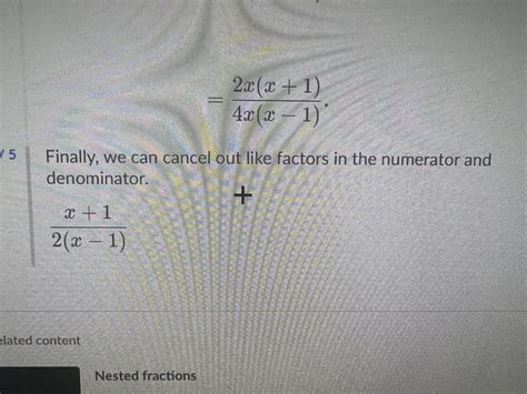 Nested Fraction Rcalculus