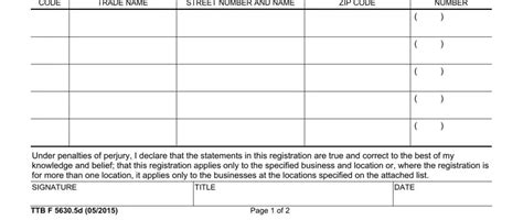 Ttb F 5630 Form ≡ Fill Out Printable Pdf Forms Online
