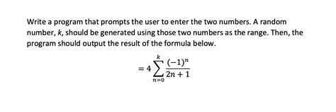 Solved Write A Program That Prompts The User To Enter The Chegg