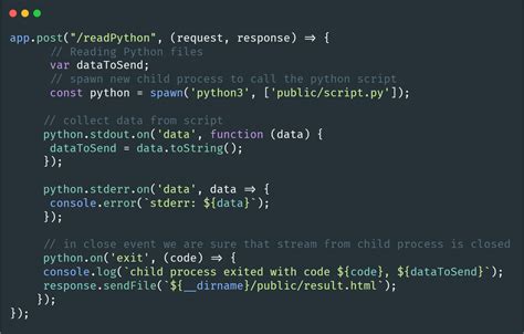 How To Run A Python Script Using Nodejs