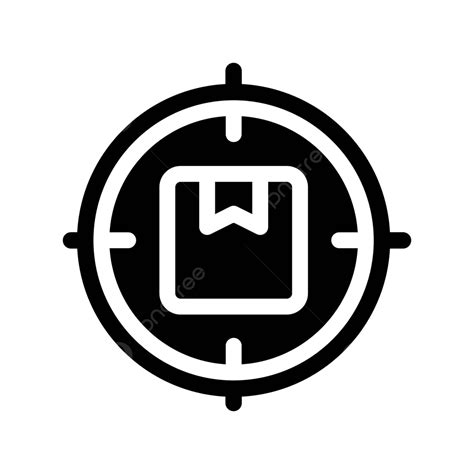 Focus On Parcel Black Glyph Ui Icon User Interface Illustration Button
