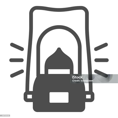 야간 랜턴 램프가 컨셉으로 빛납니다 벡터 그래픽 라이트 램프 개념 벡터 그래픽 흰색 배경에 휴대용 가솔린 램프 기호 모바일 또는 웹 디자인을위한 글리프 스타일 아이콘