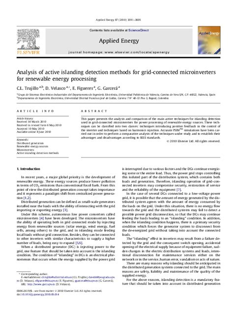 Pdf Analysis Of Active Islanding Detection Methods For Grid Connected