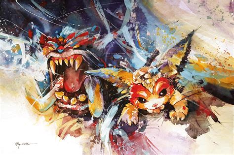 League Of Legends Gnar The Missing Link By Abstractmusiq On Deviantart