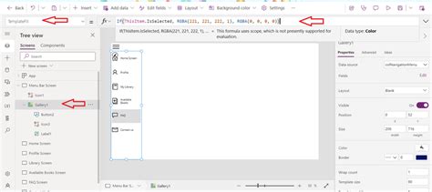 Create A Responsive Menu Navigation Bar In Canvas Power Apps Using Gallery Control