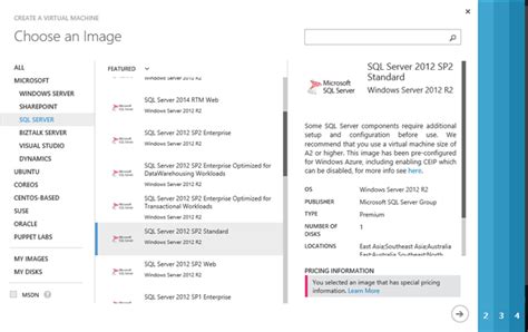 Creating Azure Vm Sql Server Sqlserversea