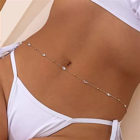 Sexy Body Waist Chain Jewelry For Women Summer Beach Bikinis Festival