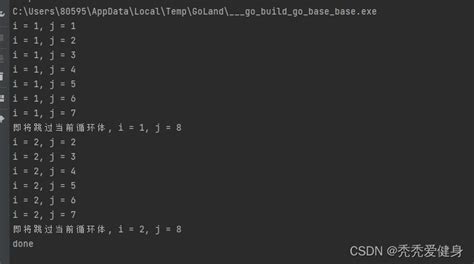 【30天熟悉go语言】8 Go流程控制之循环结构for Range、goto、break、continuego For Range