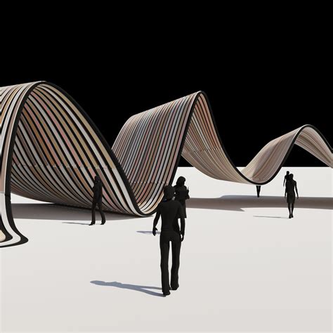 Ribbon Surface Landscape Junelee Architecture