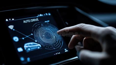 Auto Drive Interface With Gps Tracking And Vehicle Monitoring Features Stock Illustration