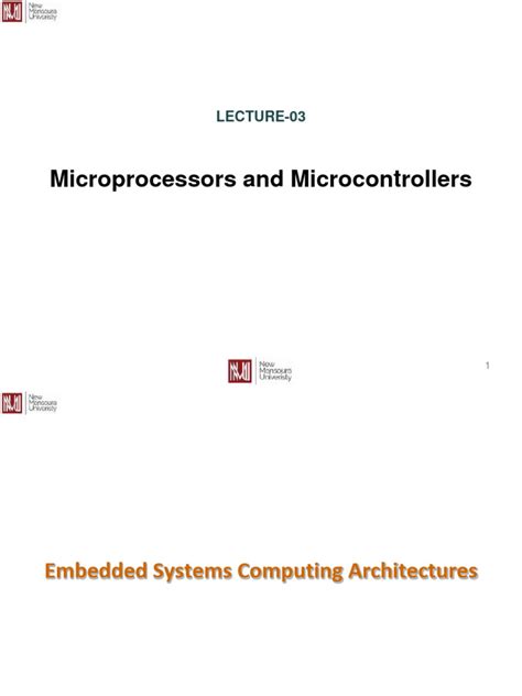microprocessors and microcontrollers lecture 03 pdf central processing unit computer