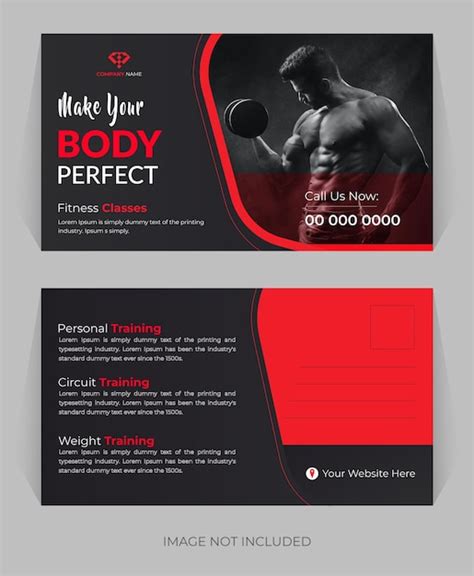 벡터 의료 및 건강 관리 엽서 템플릿 디자인 프리미엄 벡터