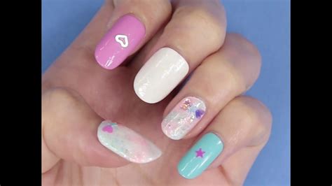 네일 글리터홀로그램네일아트사랑♥ Youtube