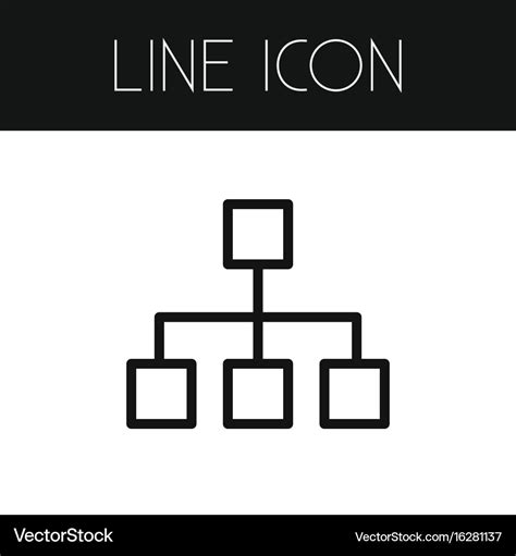 Isolated Hierarchy Outline Structure Royalty Free Vector