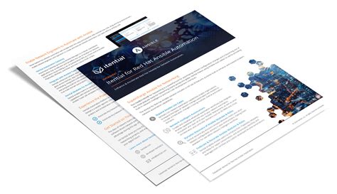 Itential Datasheet Itential For Red Hat Ansible Automation