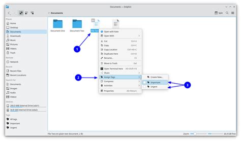 Using File Tagging Feature In KDE S Dolphin File Manager