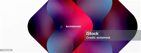 둥근 모양과 원형 기하학적 추상 배경 배경 화면 배너 배경 카드 책 일러스트 레이 션 방문 페이지에 대한 벡터 일러스트 레이 션 3차원 형태에 대한 스톡 벡터 아트 및 기타