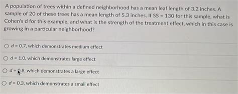 Solved A Population Of Trees Within A Defined Neighborhood