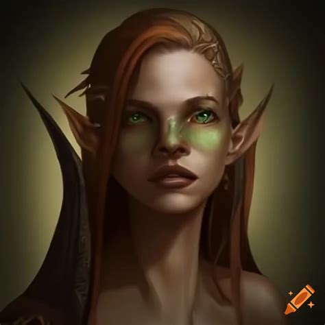 Wood Elf Druid Female Character On Craiyon