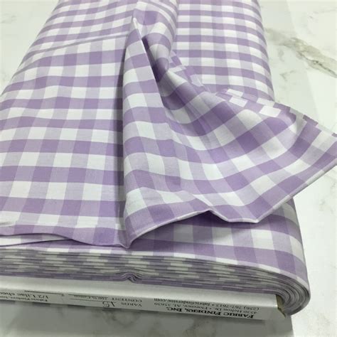 Lavender Lilac Gingham Fabric 12 Inch Gingham Fabric Finders Check